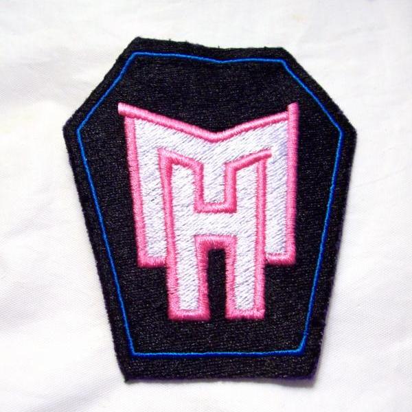 Embroidered Monster High Coffin Logo Patch Badge Iron / Sew On Monster ...