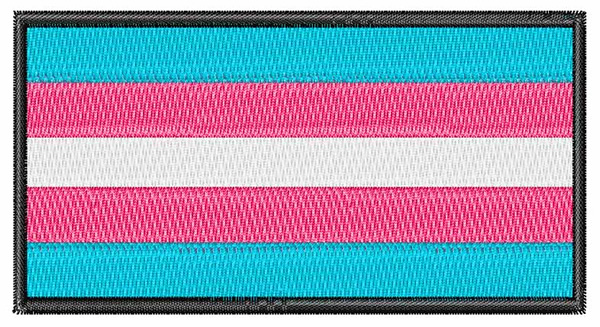 Embroidered Transgender Pride Flag Iron/ Sew On Patch Badge on Luulla